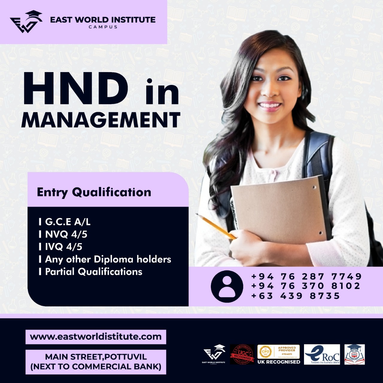 HND in Management – EAST WORLD INSTITUTE
